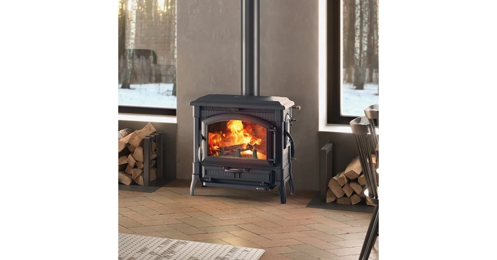 La Nordica ISOTTA EVO prémium öntvény fatüzelésű kályha (11,9 kW)